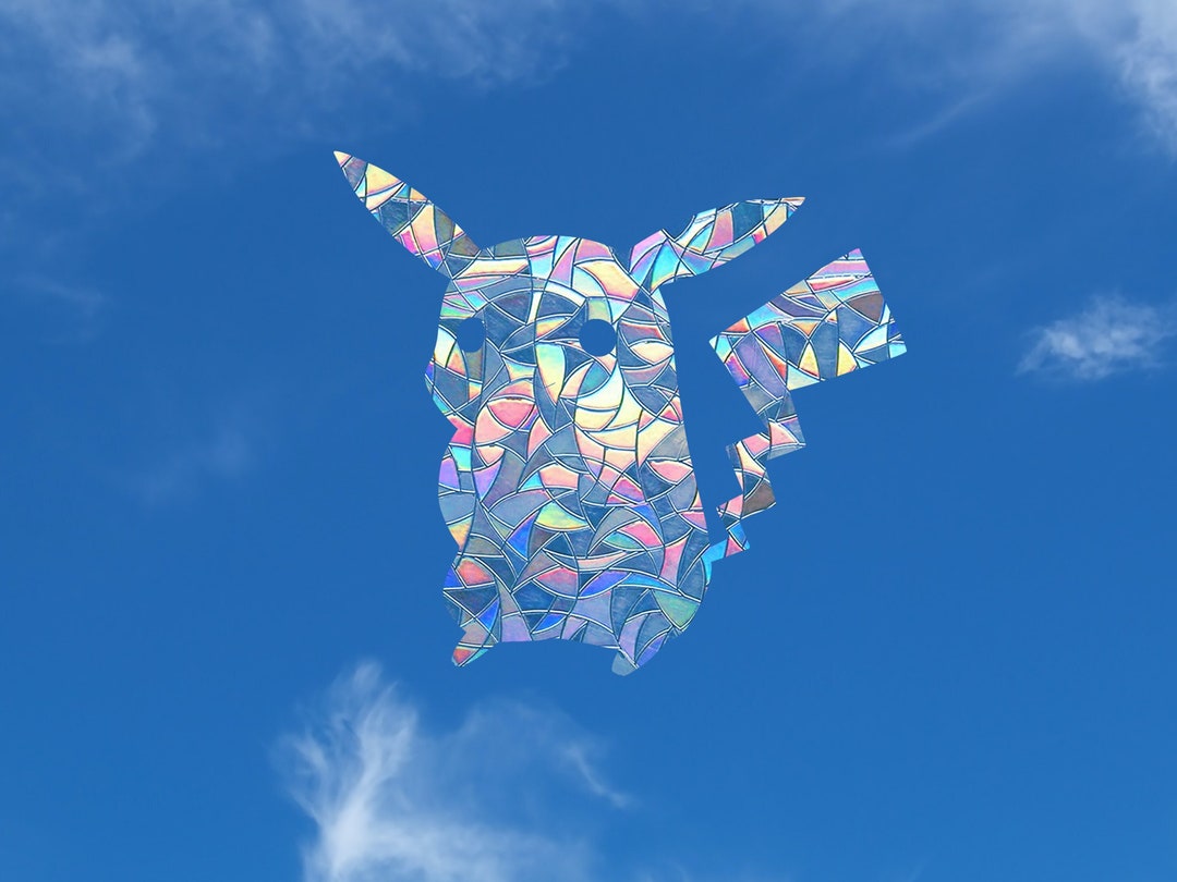 Pikachu Suncatcher, Sun Catcher Sticker, Light Catcher for Windows ...