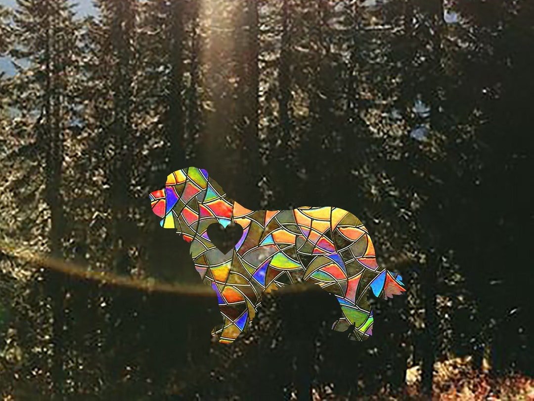 Newfoundland Dog Suncatcher - Window Ornament Decal Sun Catcher Sticker ...