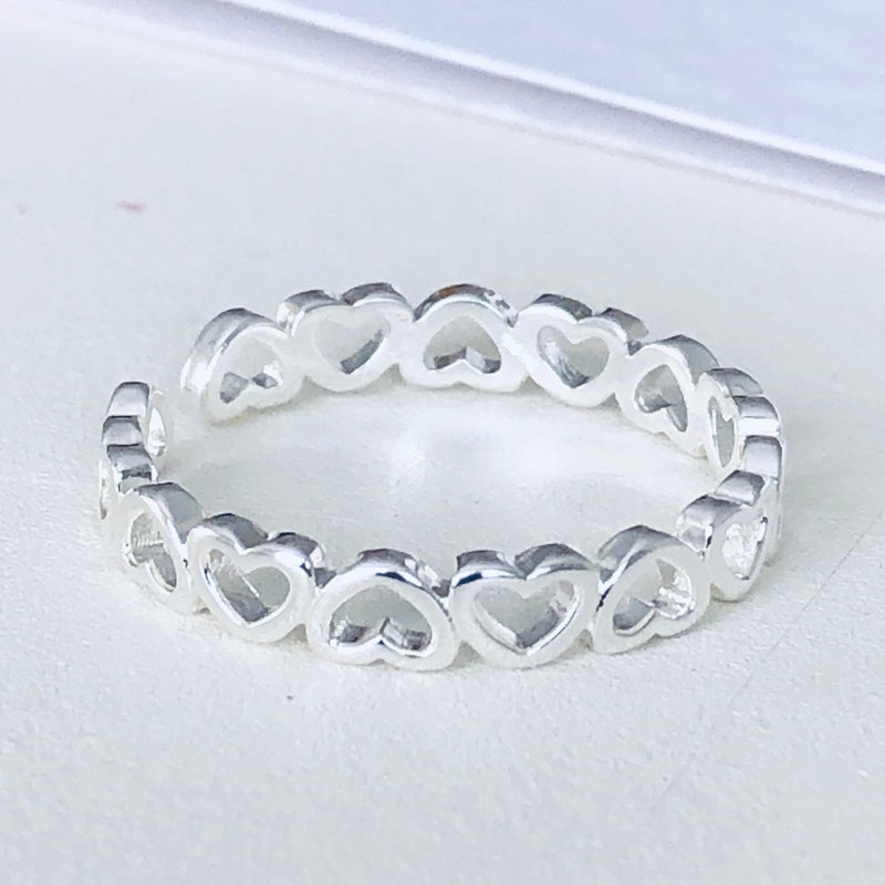 Silver Love Ring - Etsy
