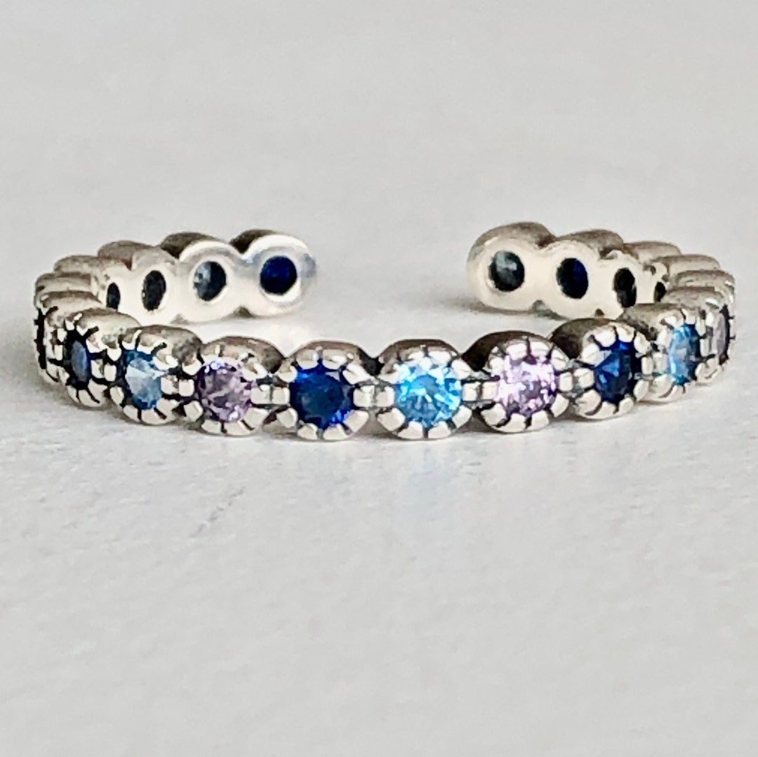 S925 Sterling Silver Blue Stone Ring for Women, Statement Ring,dainty ...
