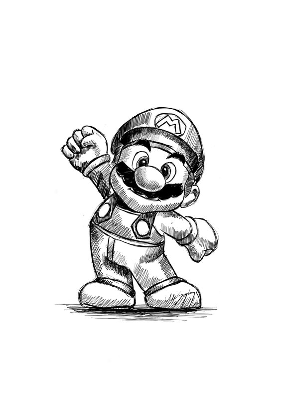 Super Mario Game Drawings