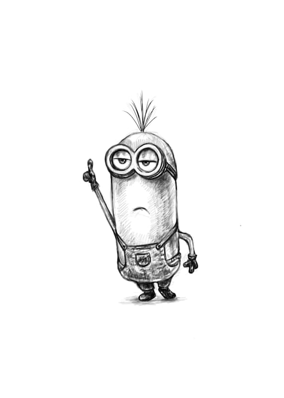 How To Draw Minions Kevin