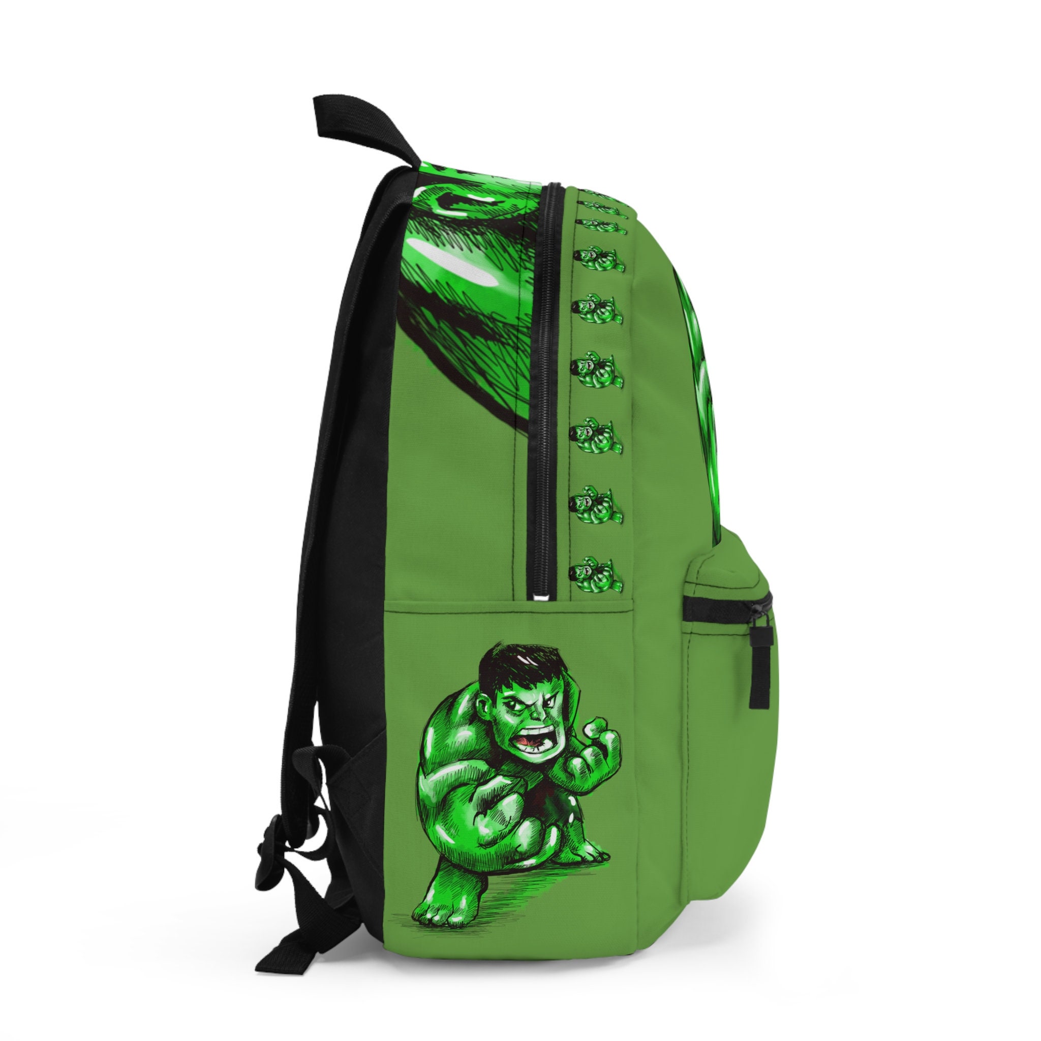 Hulk Green Handmade Backpack, Marvel School Kids Backpack sold by ...