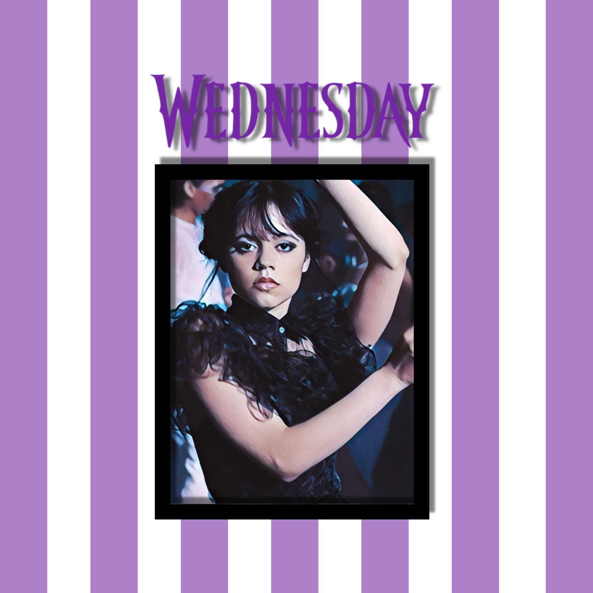 Wednesday Poster | Jenna Ortega | Wednesday Addams Dancing Designed ...