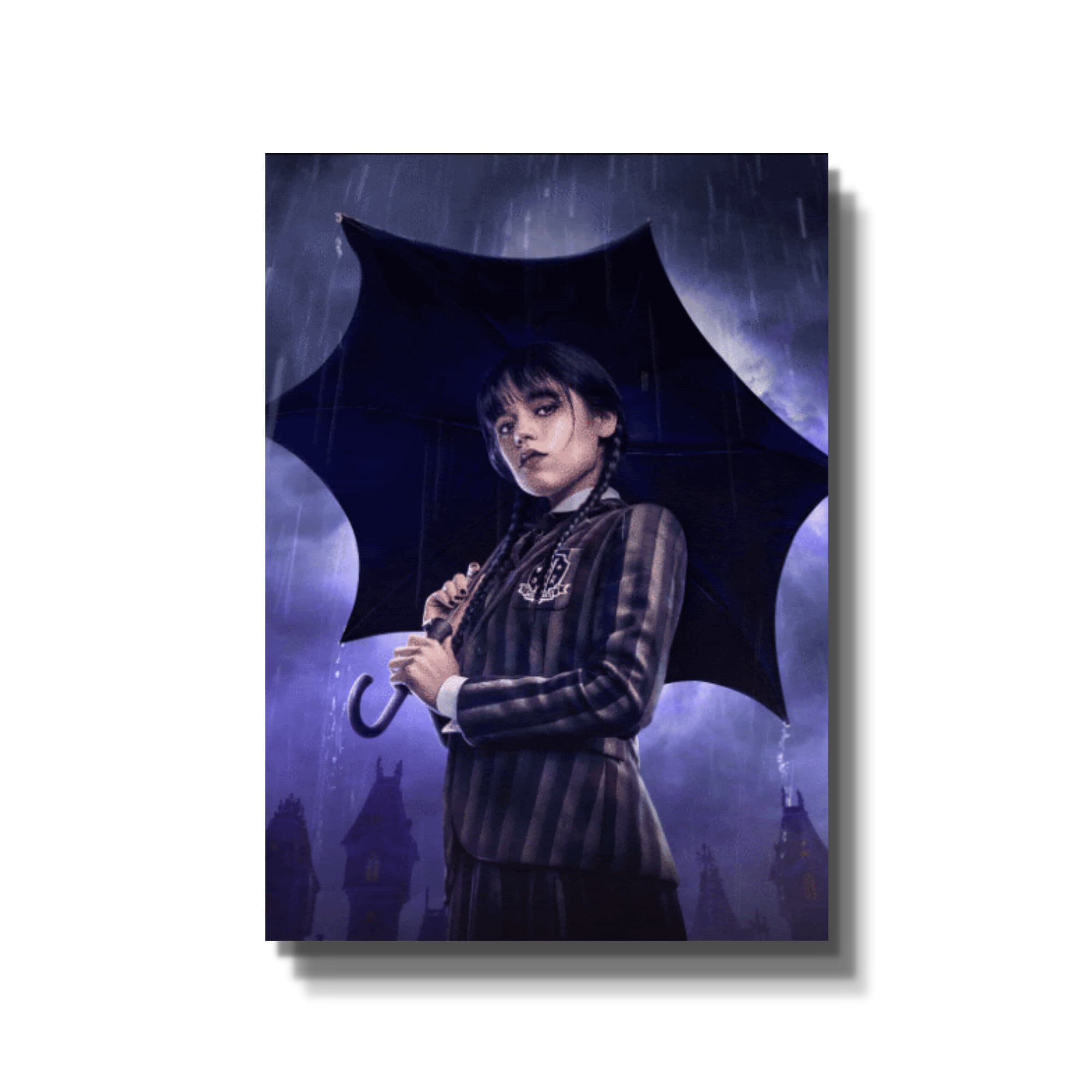 Wednesday Poster Jenna Ortega Wednesday Addams Umbrella Wednesday Black ...
