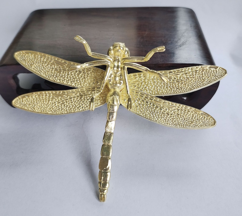 Copper Dragonfly Figurine, Detachable Wings, Tea Pet Ornament - Etsy