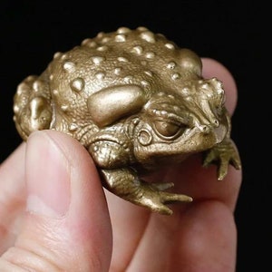 Pure Brass Solid Toad Frog Trinkets Children's Toys Creative Gifts for ...