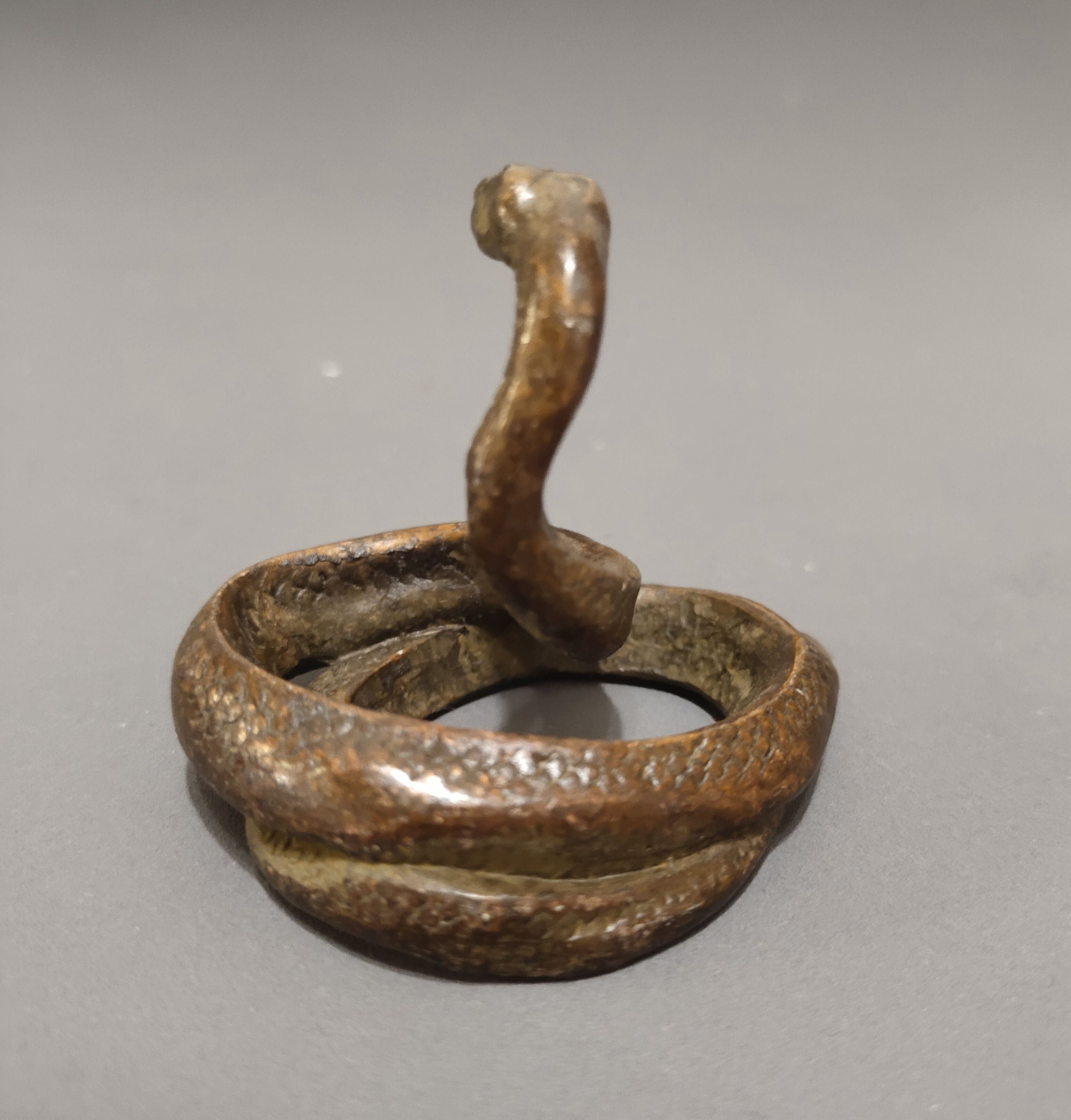 Solid Copper Creative Snake Tea Pet Sculpture Home Office - Etsy