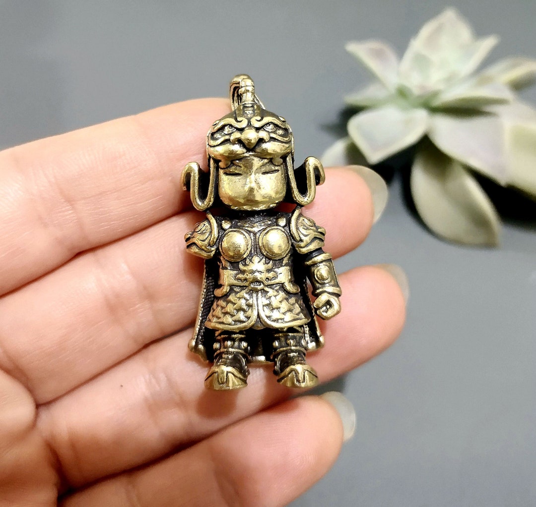 Brass Gold Armored Warrior Dwarf Home Study Office Desk Desktop Small ...