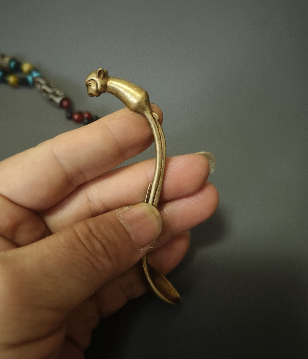 Brass Monkey Head Small Spoon Tea Spoon Coffee Spoon Mini Copper ...