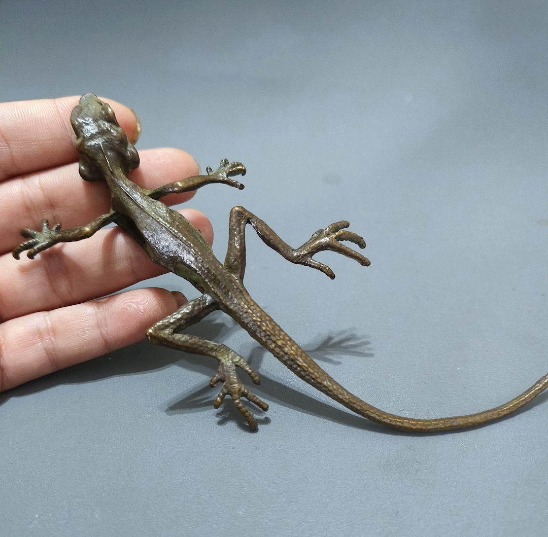 Copper Copper Tea Pet Lizard Ornaments/home Office Study Decoration ...