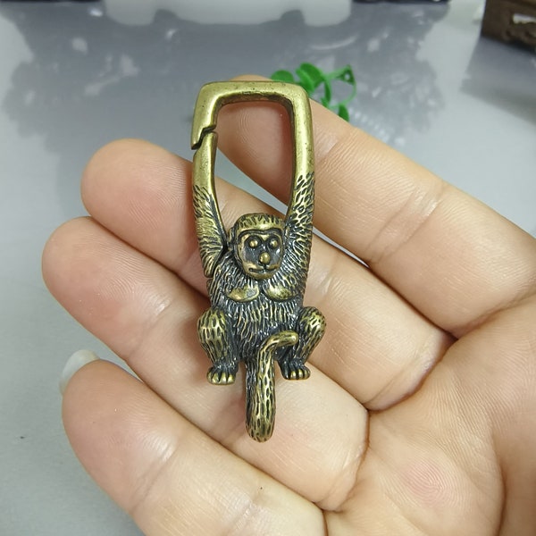 Monkey Keychain - Etsy