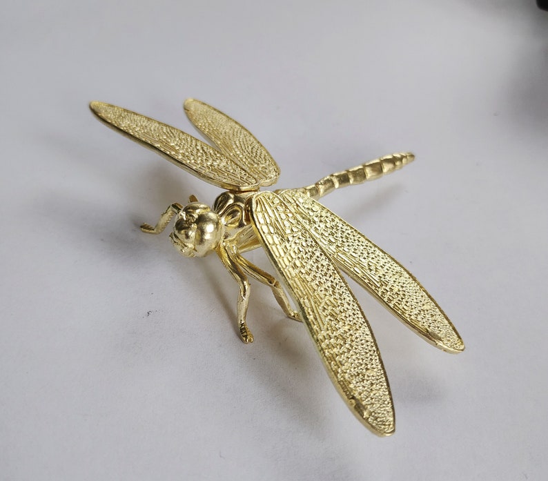 Copper Dragonfly Figurine, Detachable Wings, Tea Pet Ornament - Etsy
