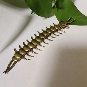 Pure Copper Centipede Sculpture/home Desktop Art Decoration - Etsy