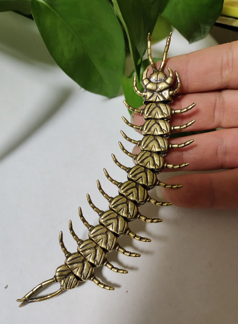 Pure Copper Centipede Sculpture/home Desktop Art Decoration - Etsy