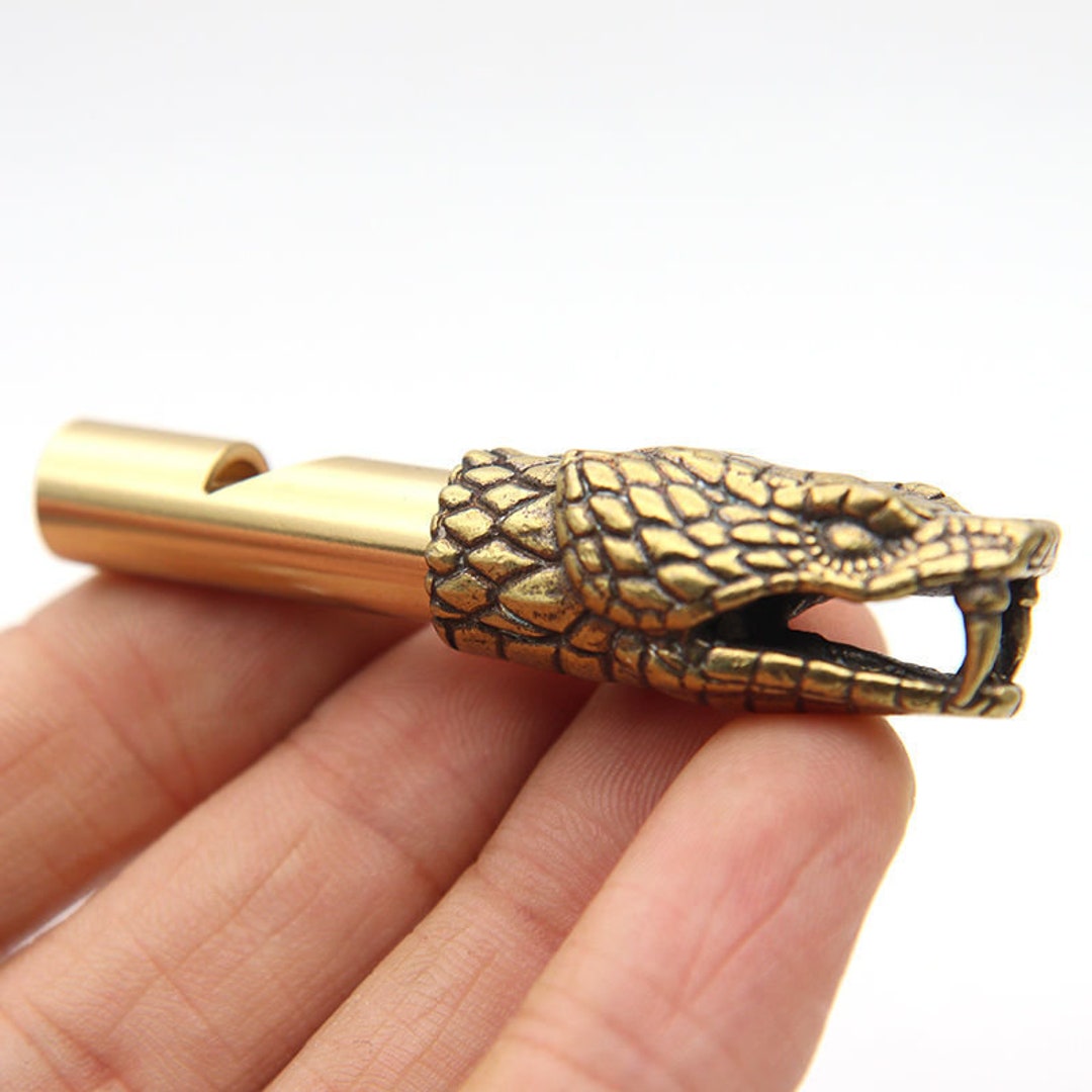 Get 2 Pieces Retro Pure Copper Whistle Brass Outdoor Referee Animal ...
