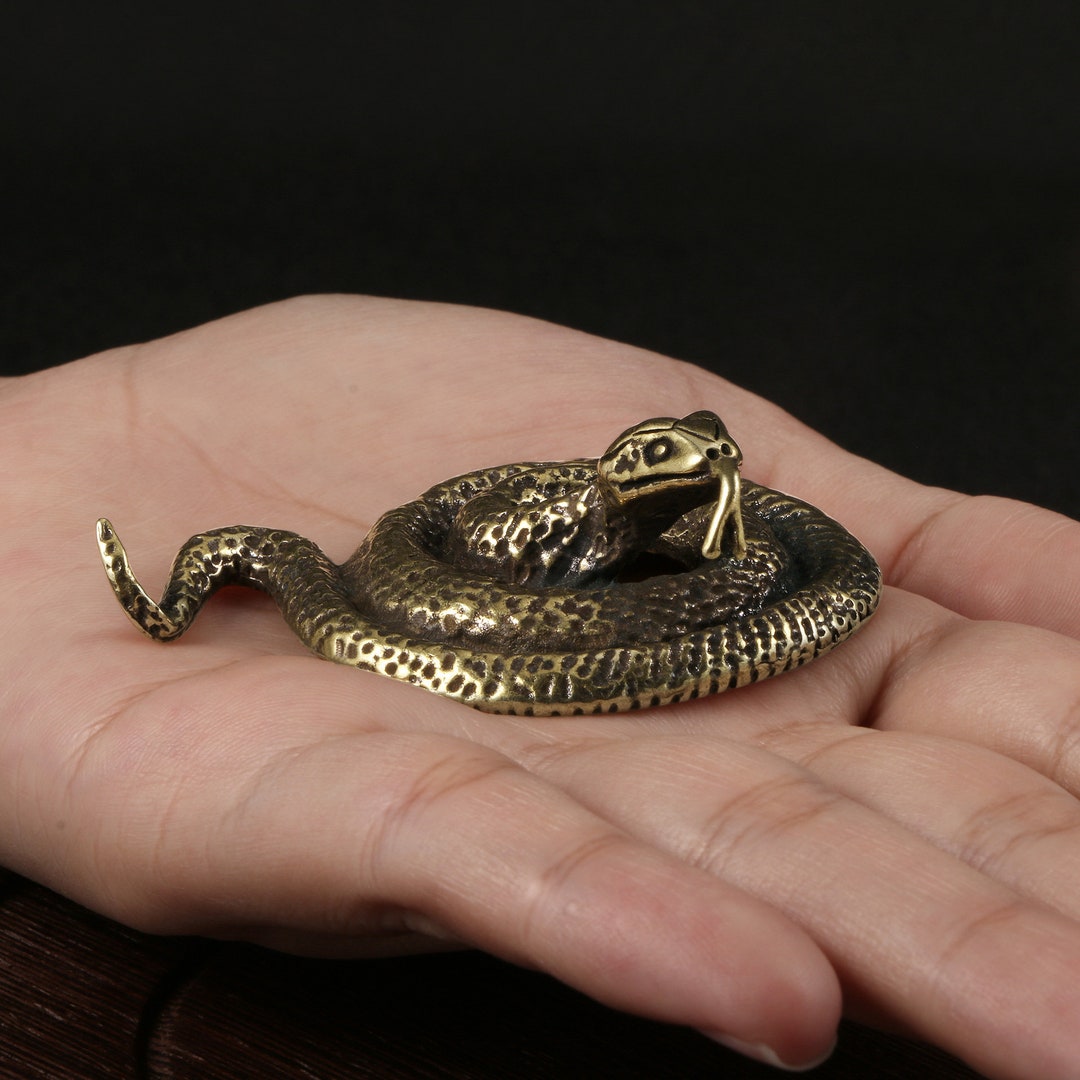 Brass Zodiac Snake Ornaments Solid Copper Tea Pet Desktop Car ...