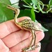 Handmade Brass Crane Sculpture Home/study/office/desktop Decoration ...