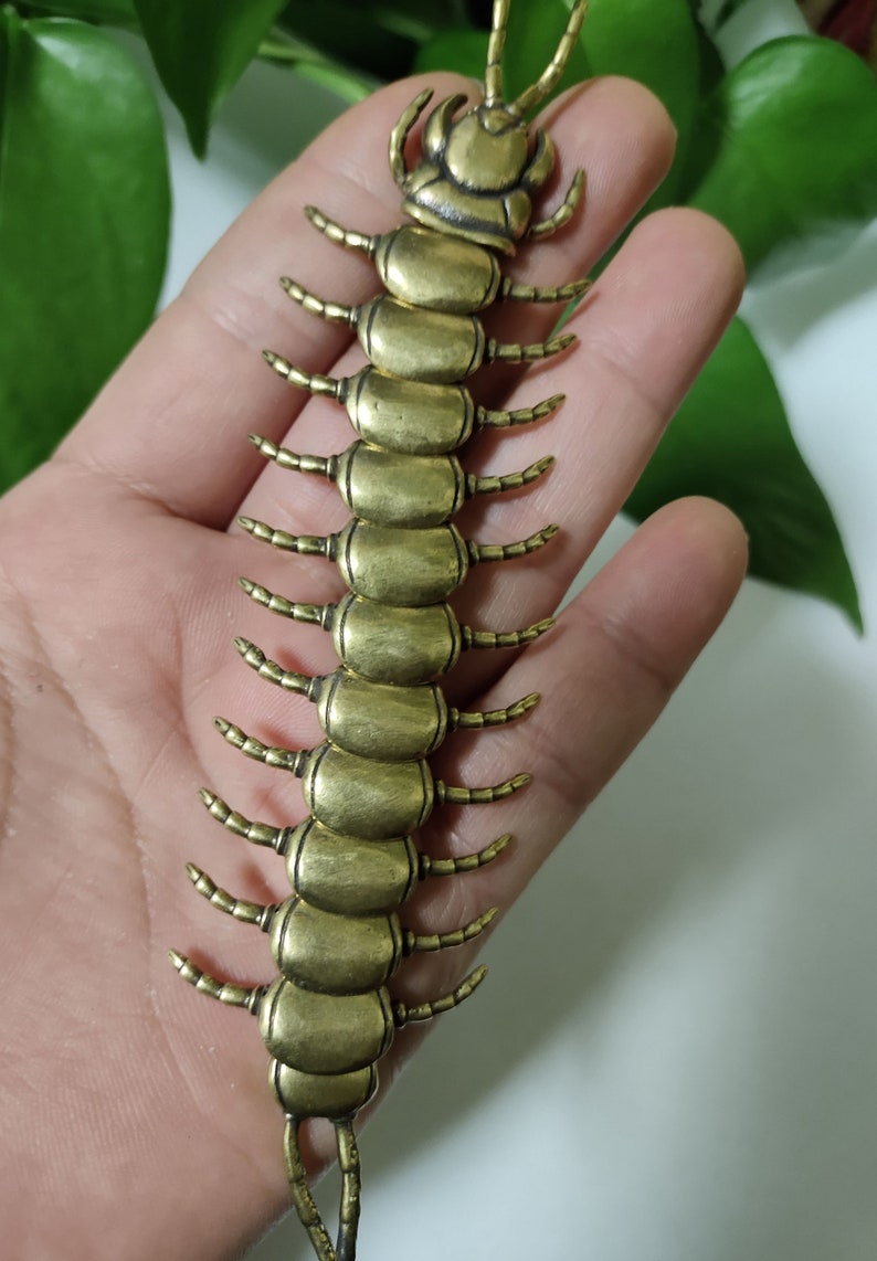 Pure Copper Centipede Sculpture/home Desktop Art Decoration - Etsy