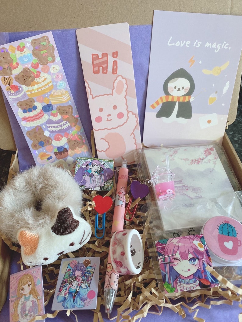Kawaii Mystery Box Surprise Cute Stationery and Accessories - Etsy UK