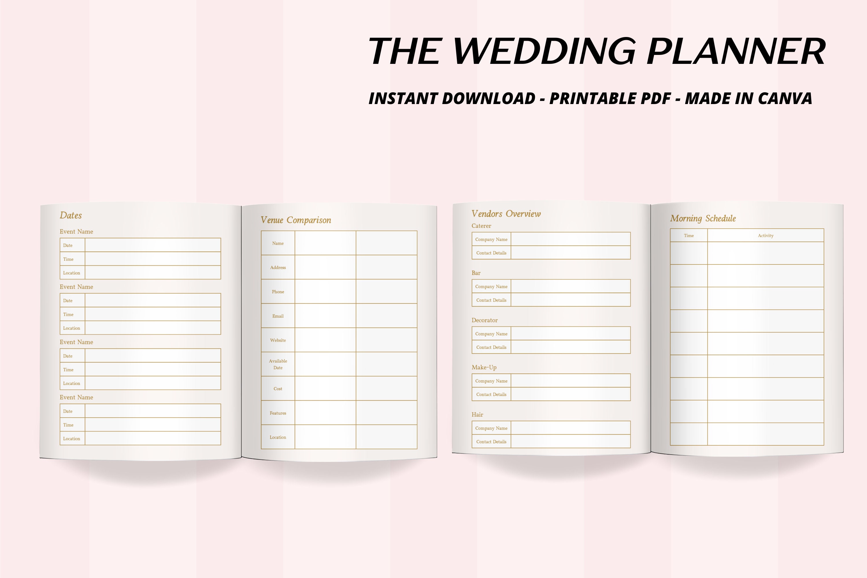 The Wedding Planner Book / Custom Wedding Planner / Wedding Hard Cover ...