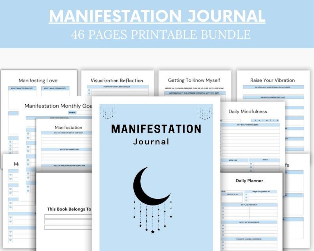 Manifestation Journal - Gratitude Journal - Daily Mindfulness ...