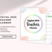 Digital 2025 Teacher Planner -academic Year Planner -teacher Lesson ...