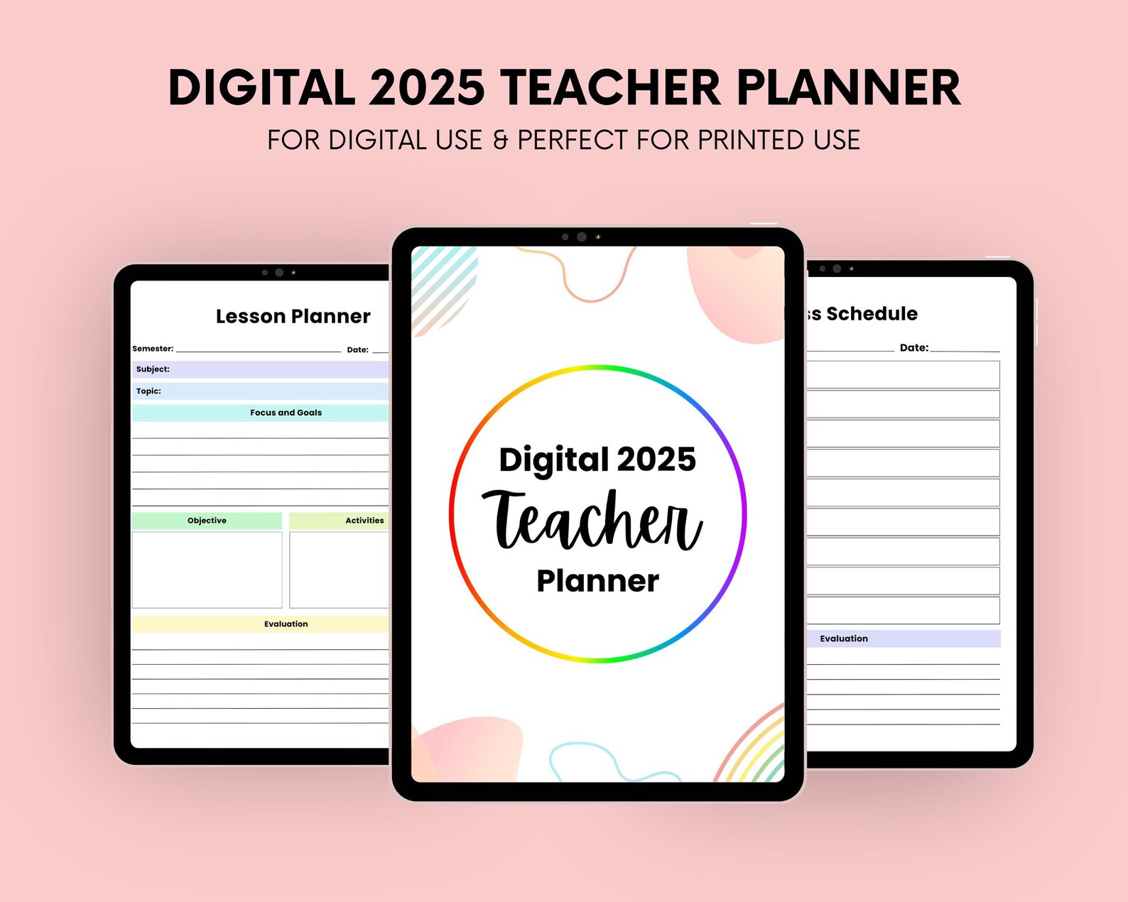 Digital 2025 Teacher Planner -academic Year Planner -teacher Lesson ...