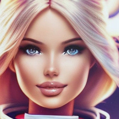 Barbie Wall Art, Astronaut Barbie, Artist Original Print, Barbie Girl ...