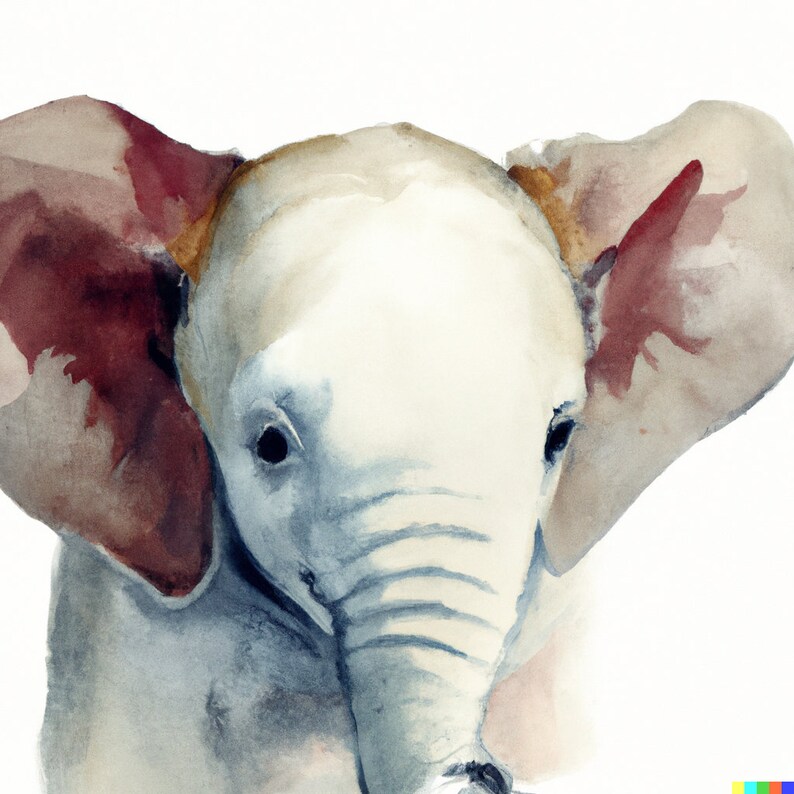 Elephant Printable Wall Art, Safari Nursery Art, Baby Animal Print ...