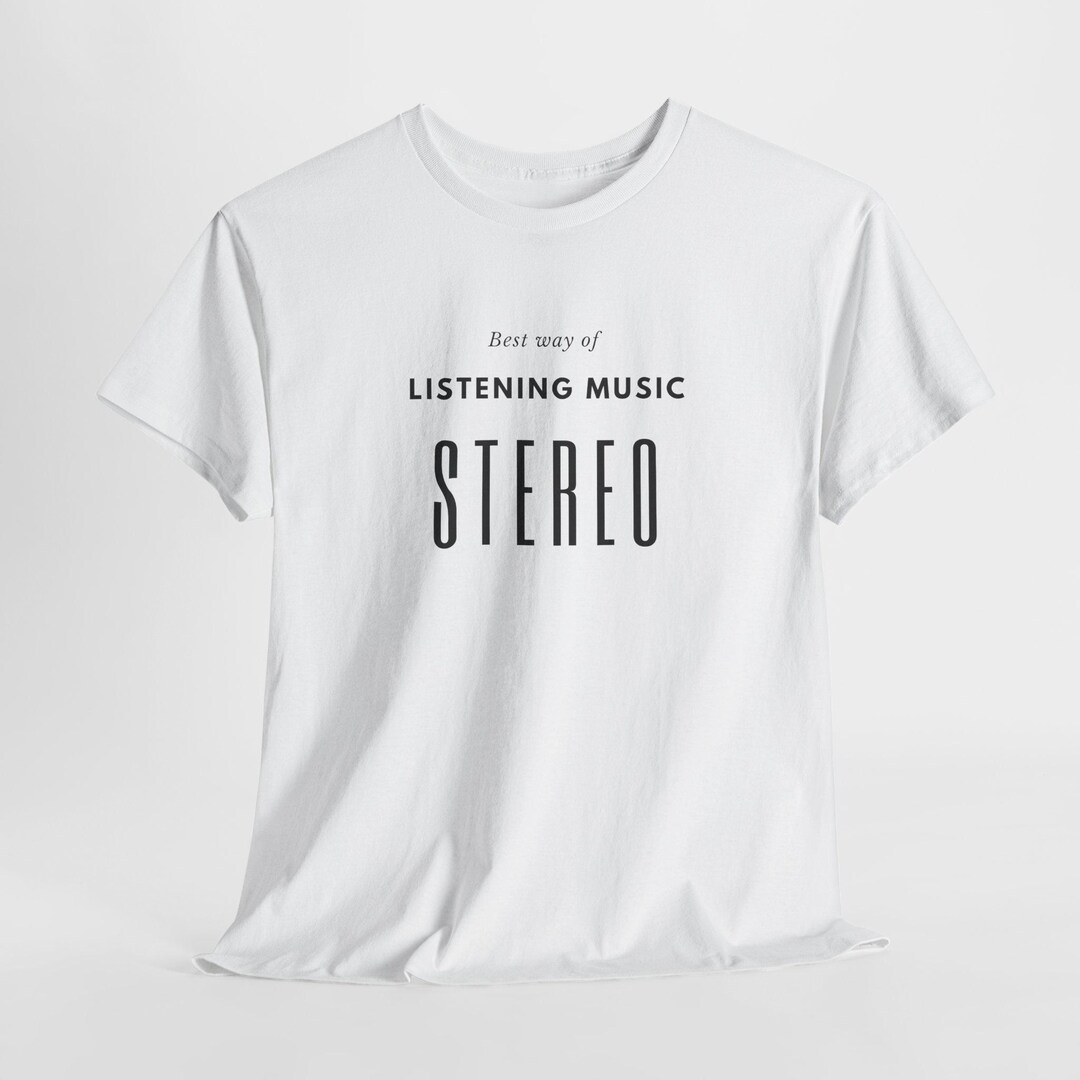 Stereo Audiophile T-shirt - Etsy
