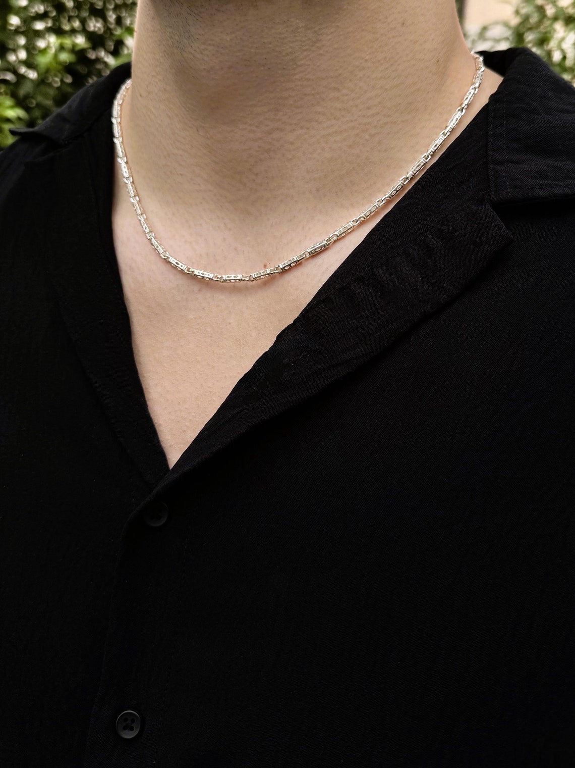 Mens Necklace One of a Kind Chain || Perfect Gift for Him || 925 Solid ...