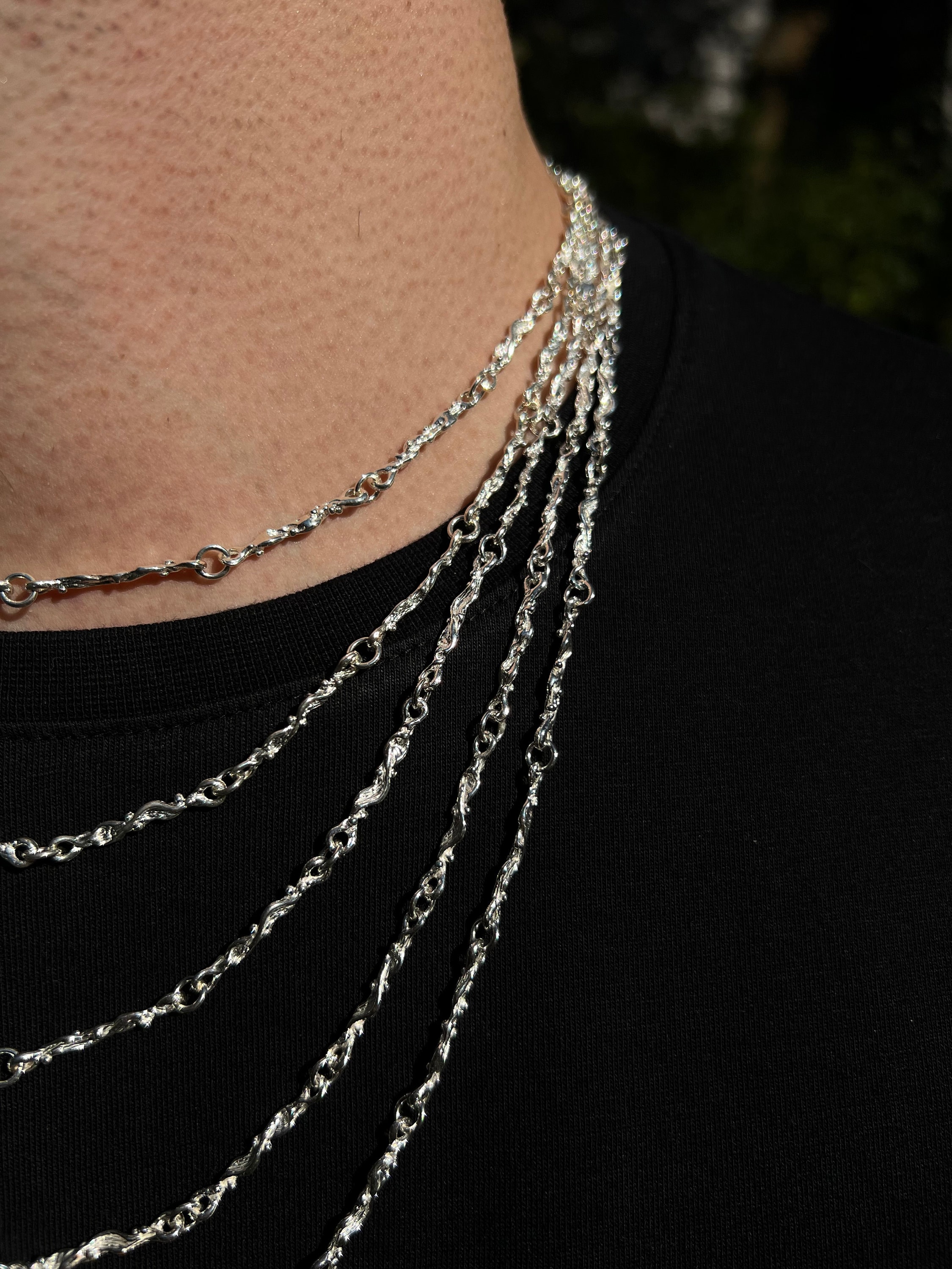 Mens Unique & Handmade Silver Chain • Vintage Silver Chain Necklace ...