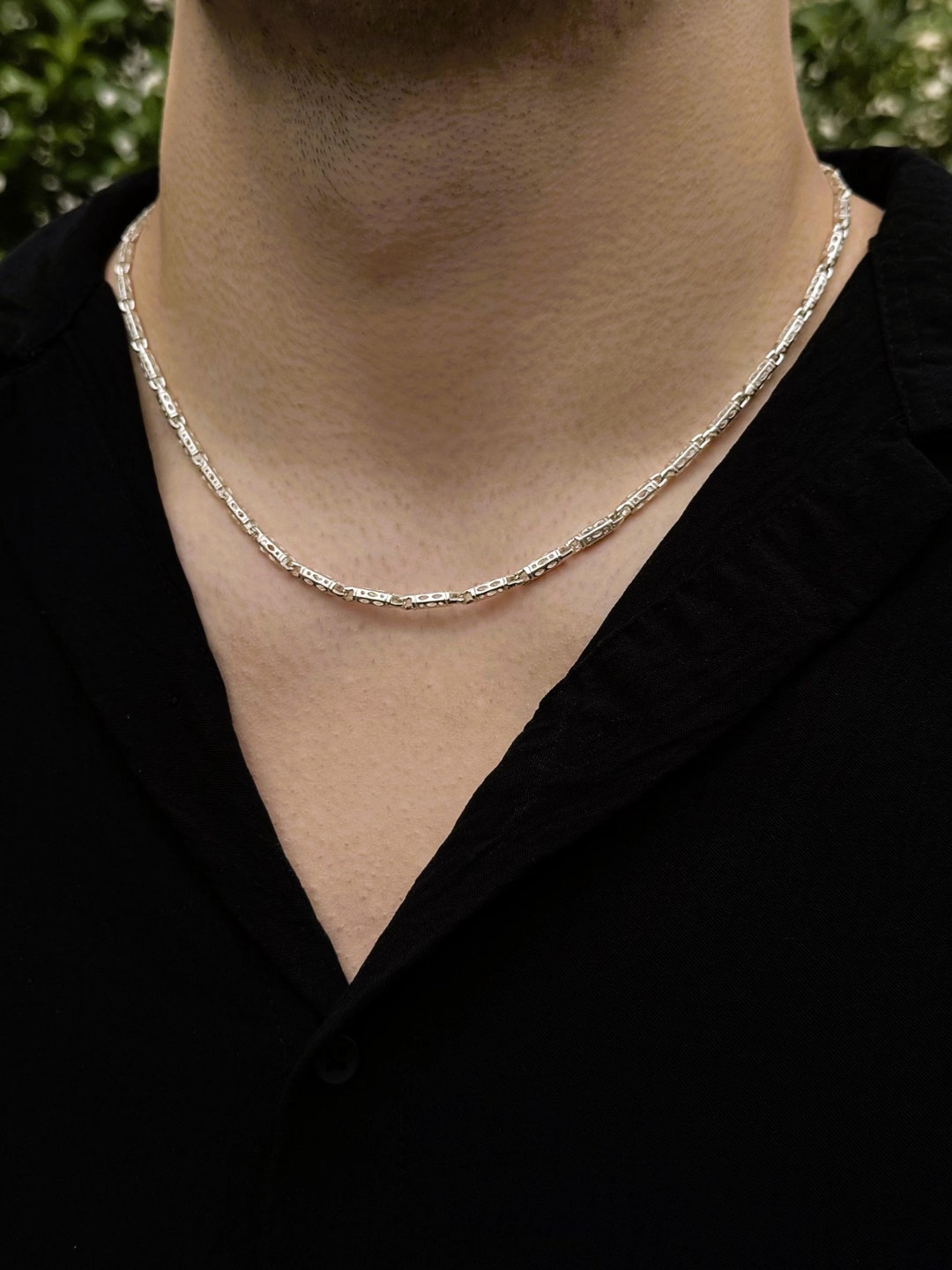 Mens Necklace One of a Kind Chain || Perfect Gift for Him || 925 Solid ...