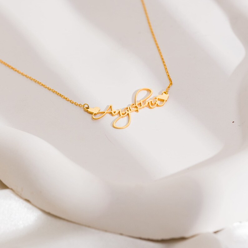 14k Gold Name Necklace, Personalized Name Necklace, Necklaces for Women ...