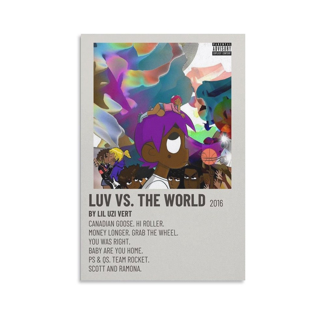 Lil Uzi-luv Vs.the World Album Cover Poster Canvas Art Poster - Etsy