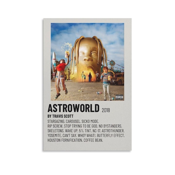 Astroworld Album Canvas - Etsy