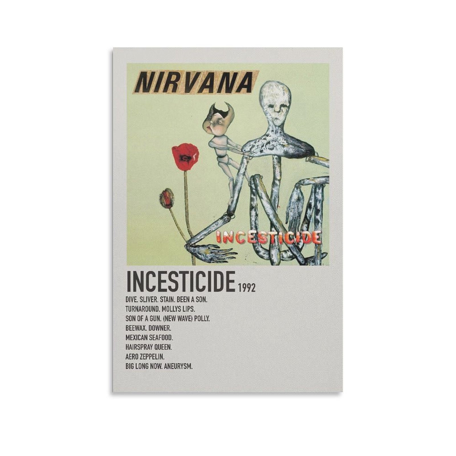 Nirvana-incesticide Album Cover Poster Canvas Art Poster and - Etsy