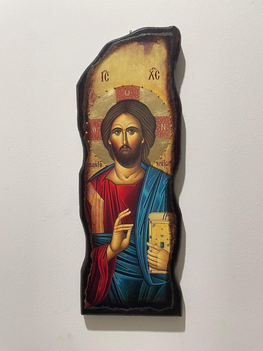 Jesus Christ Greek Orthodox Byzantine Icon - Etsy