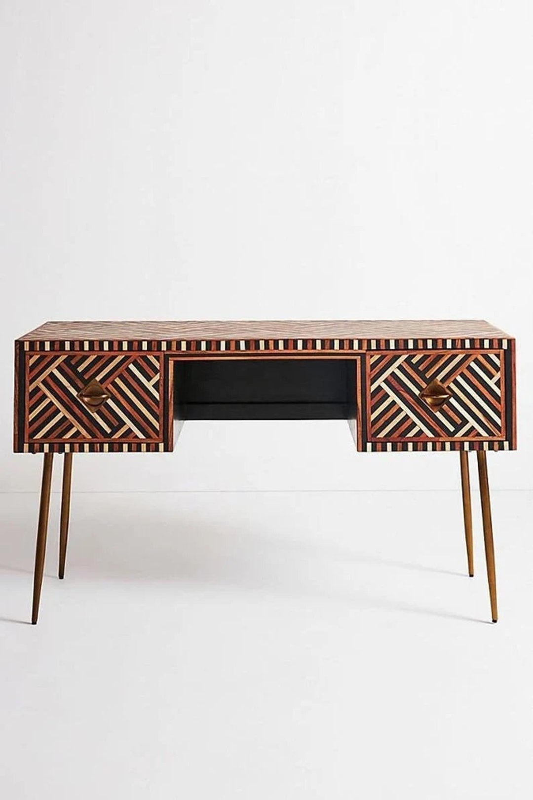 Bone Inlay Study Table, Bone Inlay Writing Desk Table, Inlay Furniture ...