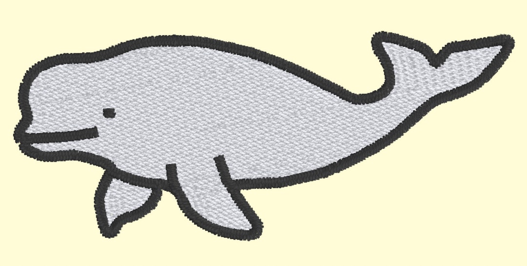 Beluga Embroidery Design - Instant Digital Download - Etsy