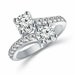 2 Ct Forever US Two Stone White Round Diamond Wedding Engagement Ring ...