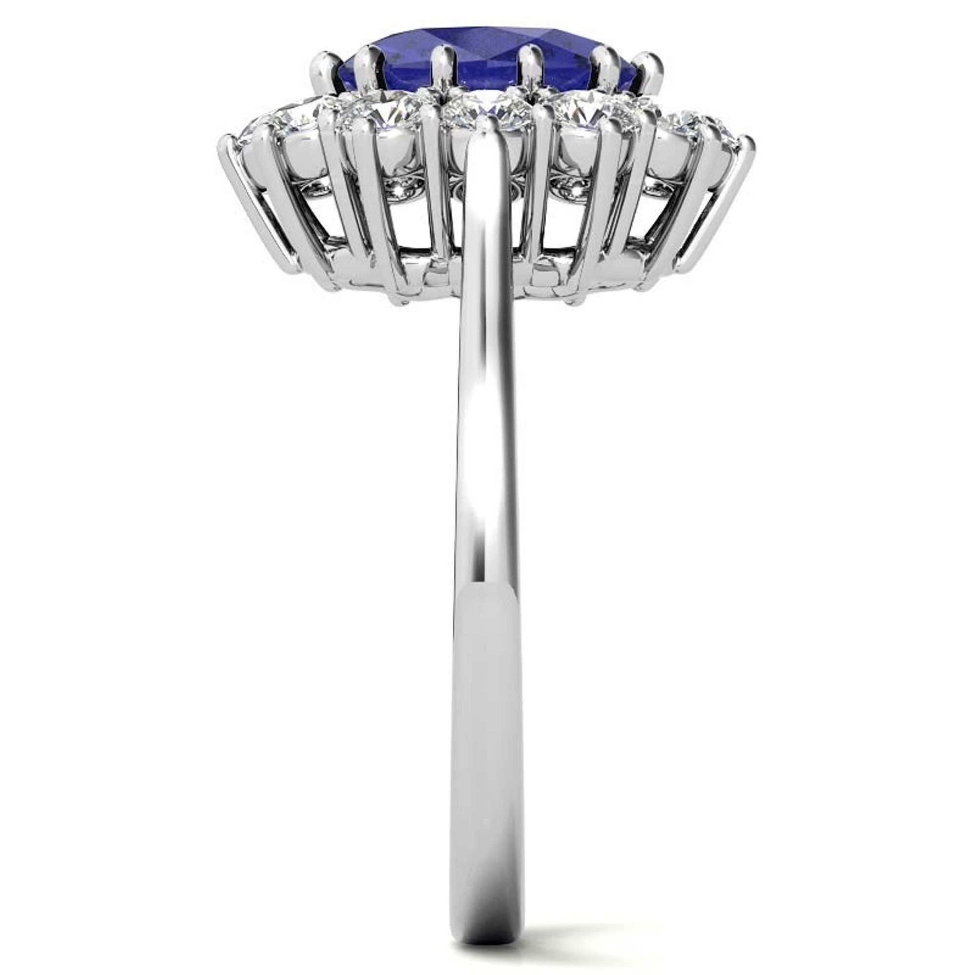 Princess Diana Inspired Blue Sapphire Ring Stunning Celebrity ...