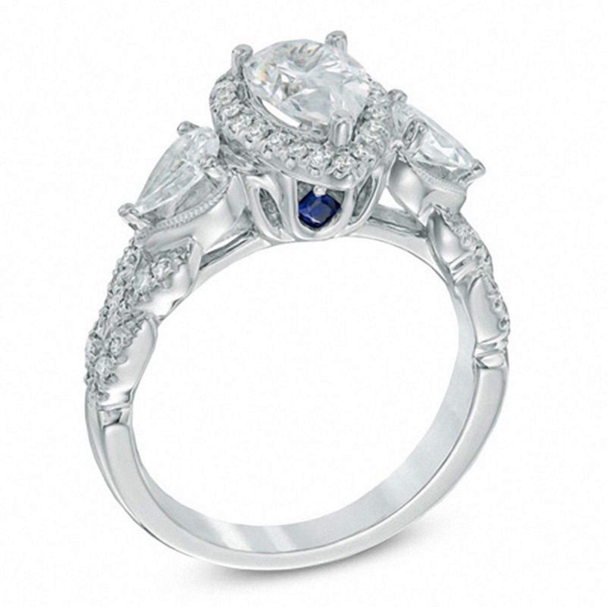 Vera wang three stone engagement ring store