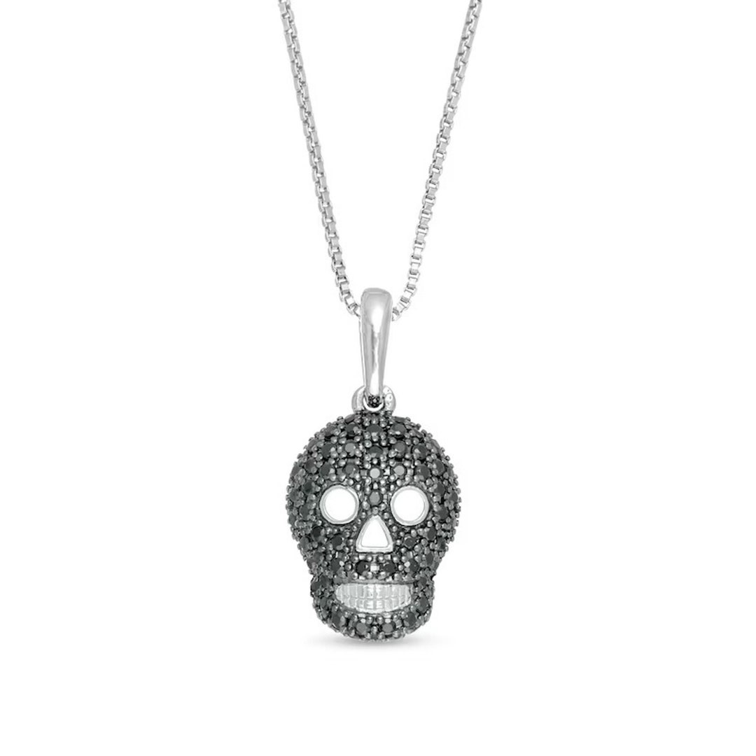 Enchanted Disney Villains Evil Queen Skull Pendant Disney Black Onyx ...