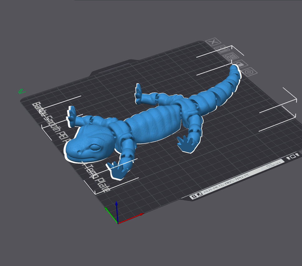 Flexi Salamander: Digital .STL File for 3D Printing, Poseable Fidget ...