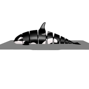 Articulated Orca - STL File - Print in Place - Stl File for 3D Printing - Articulated Orca ...
