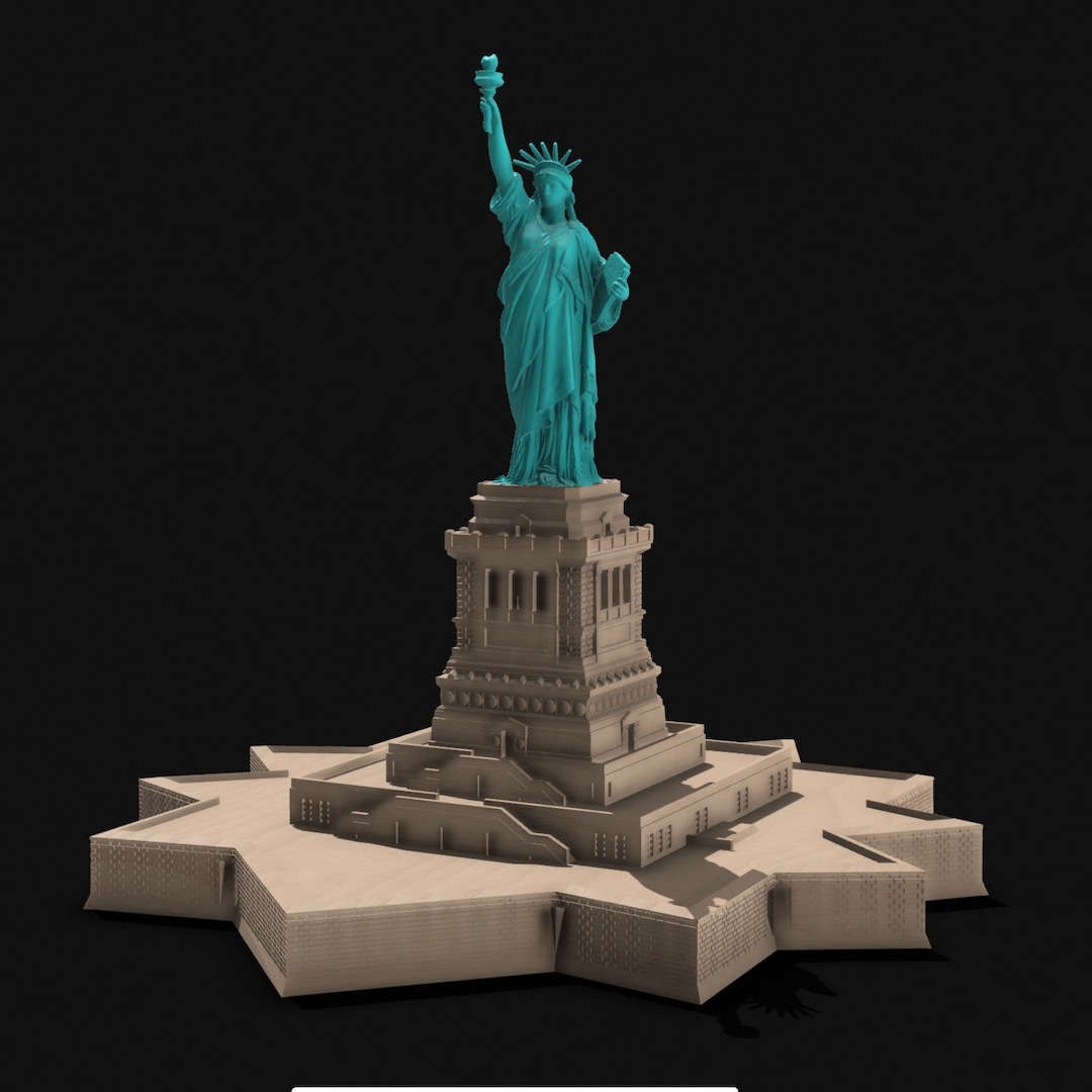 Statue of Liberty / 1:1000 Scale - 3D STL File | Statue of Liberty | 3D ...