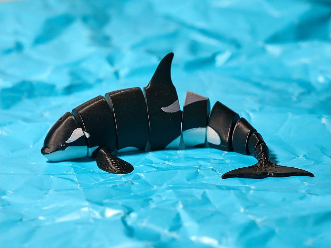 Articulated Orca - STL File - Print in Place - Stl File for 3D Printing ...
