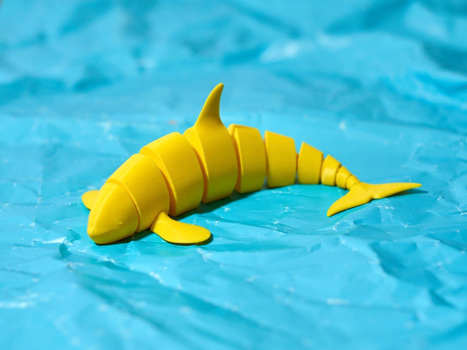 Articulated Orca STL File Print in Place Stl File for 3D Printing Articulated Orca Flexi Fidget ...